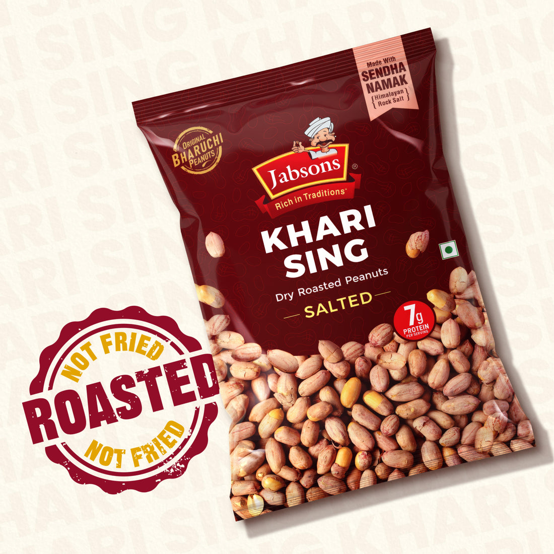 Jabsons Khari Sing With Skin Roasted Peanuts