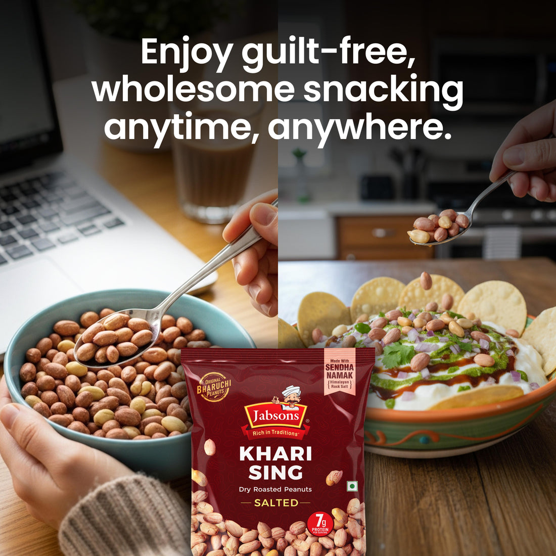 Jabsons Khari Sing With Skin Roasted Peanuts