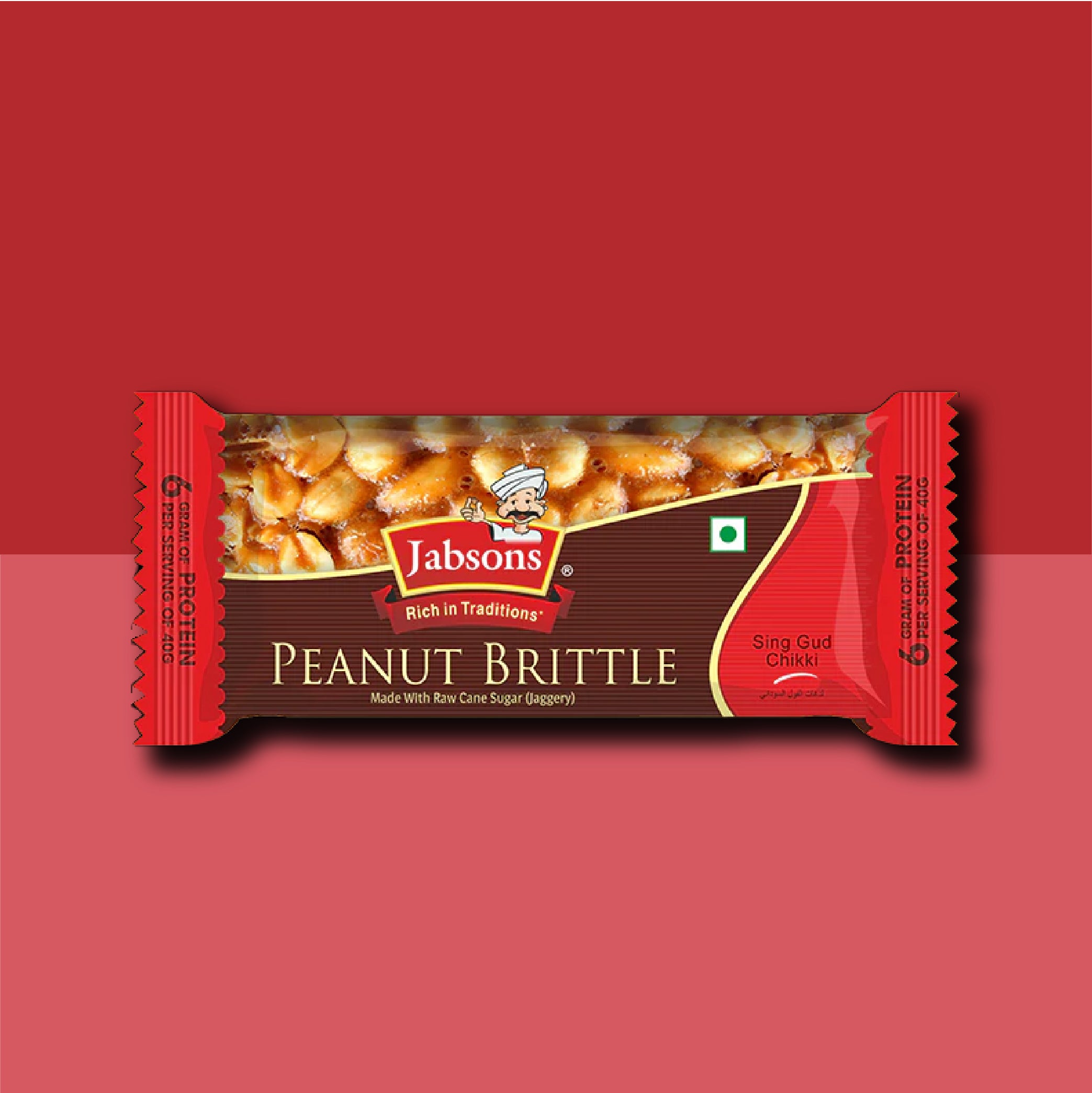 Chikki -Peanut Gud-pack of 20